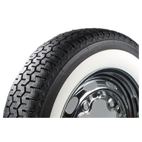 PNEUS COLLECTION 145R15 (145SR15) 78S TL MICHELIN XZX FLANC BLANC 40 MM
